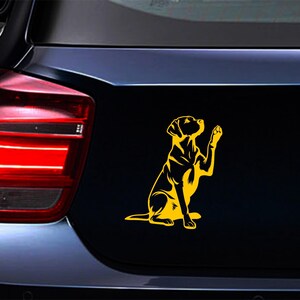 Labrador Retriever Sitting Vinyl Decal Sticker - Etsy