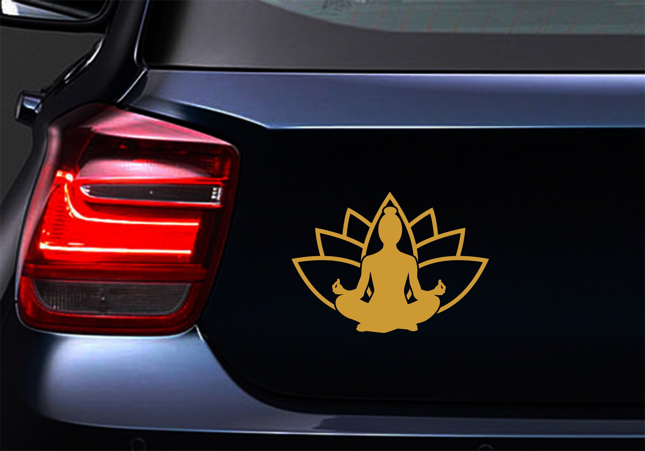 Yoga Lotus Flower Car Laptop Motorbike Vinyl Decal Sticker - Etsy