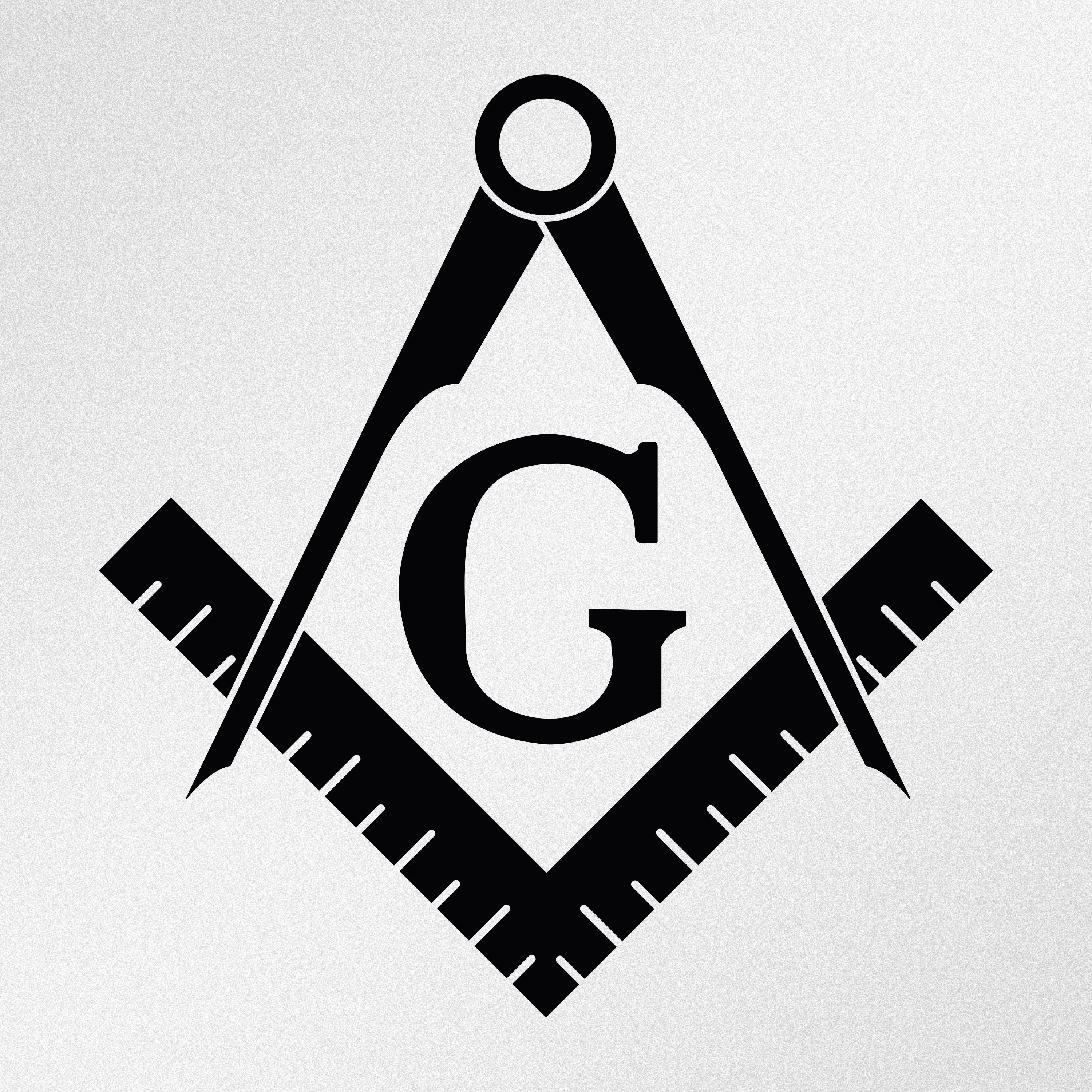 Freemason Symbol Masonic Square and Compasses Car Laptop Motorbike ...