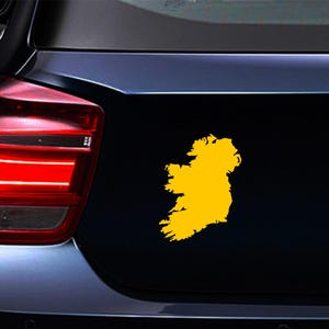 Ireland Map Vinyl Decal Sticker - Etsy