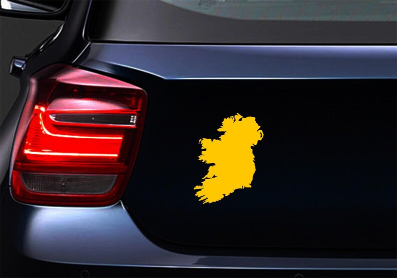 Ireland Map Vinyl Decal Sticker - Etsy
