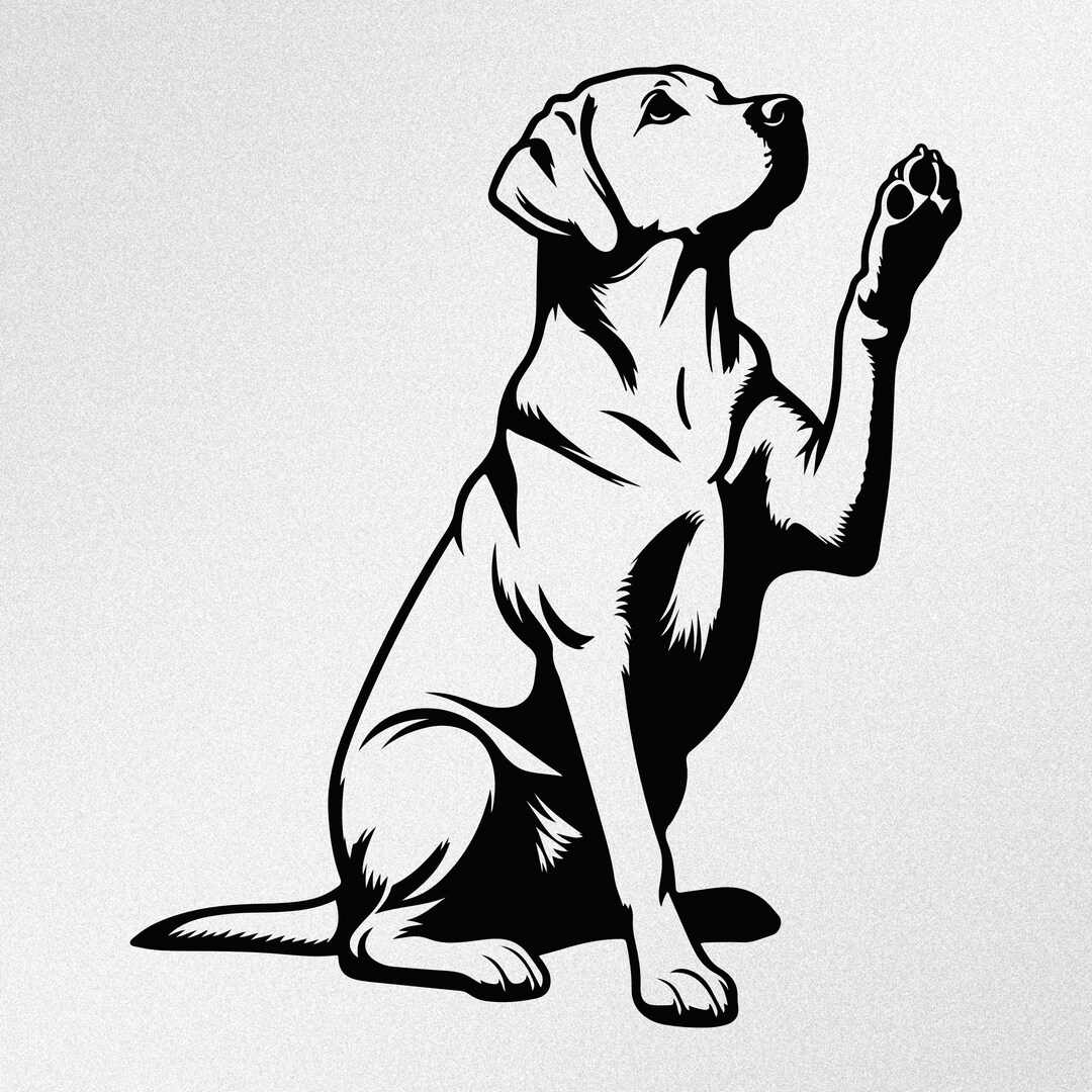 Labrador Retriever Sitting Vinyl Decal Sticker - Etsy