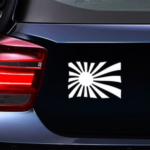Rising Sun Flag of Japan JDM Car Laptop Motorbike Vinyl Decal Sticker ...