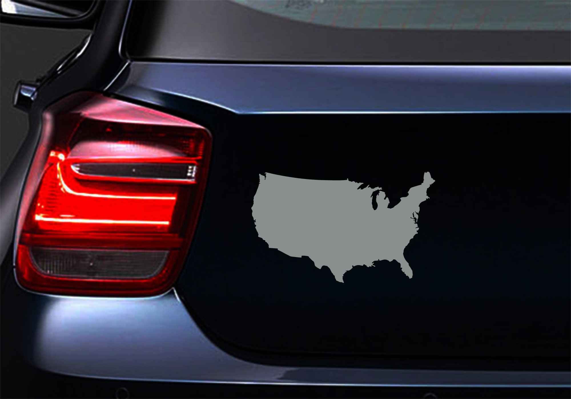 Map of the United States of America Vinyl Decal Sticker - Etsy