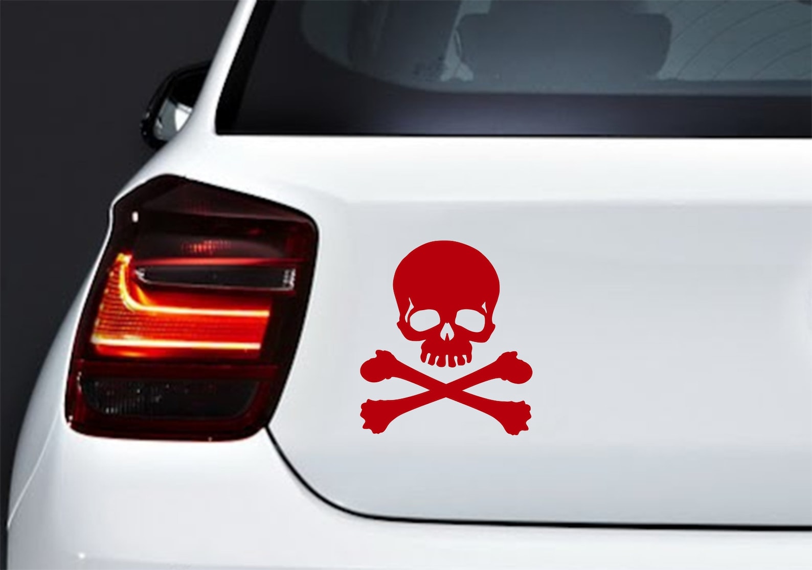 Skull Crossbones Pirate Jolly Roger Car Laptop Motorbike Vinyl Decal ...