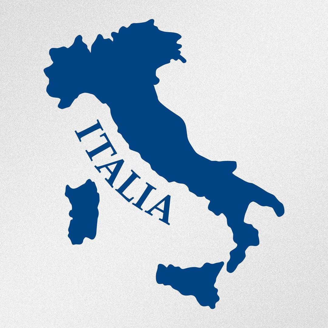 Italy Map, Map of Italy, Italia Map, Mappa Dell'italia, Vinyl Decal ...