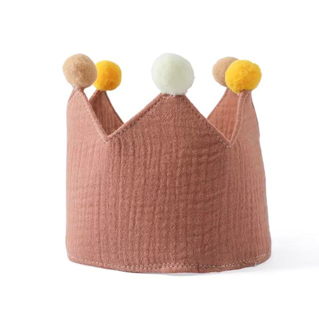 Birthday Crown Hat Set Handmade Baby Fabric Crown With Interchangeable ...