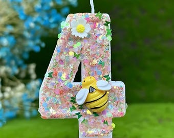 Bee Birthday Candle, Bumblebee Party Decor, Bumble Bee Party Decor ...