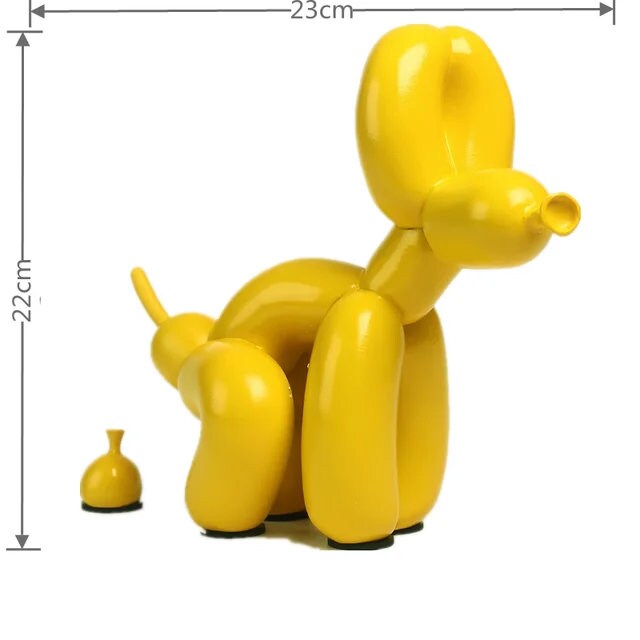 Balloon Dog Statue Pooping, Home Decor Dog Model, Dog Sculpture Balloon ...