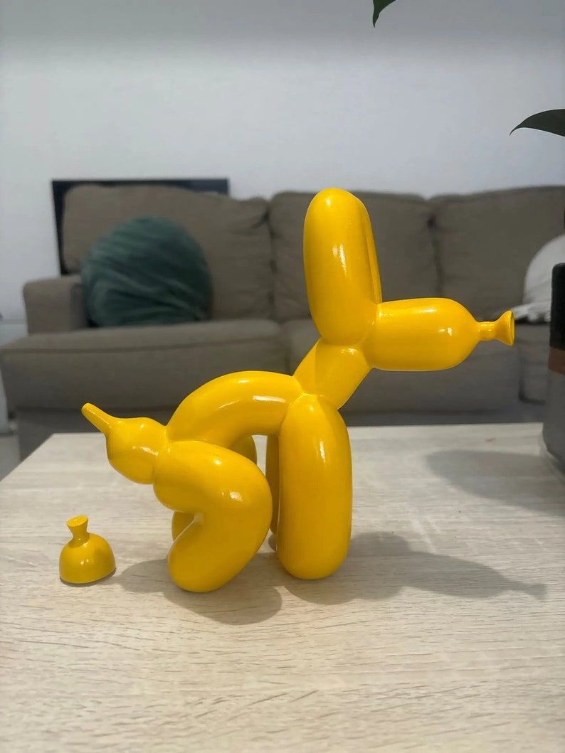 Balloon Dog Statue Pooping, Home Decor Dog Model, Dog Sculpture Balloon ...