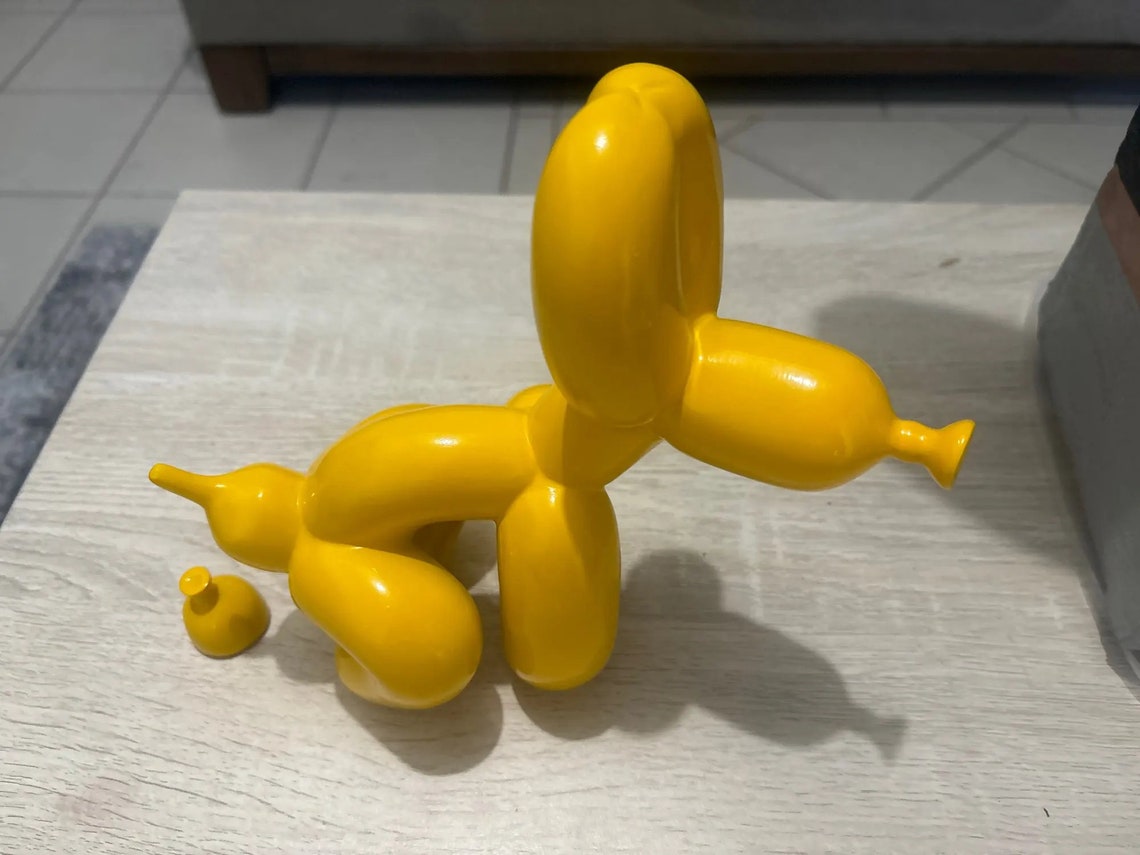 Balloon Dog Statue Pooping, Home Decor Dog Model, Dog Sculpture Balloon ...