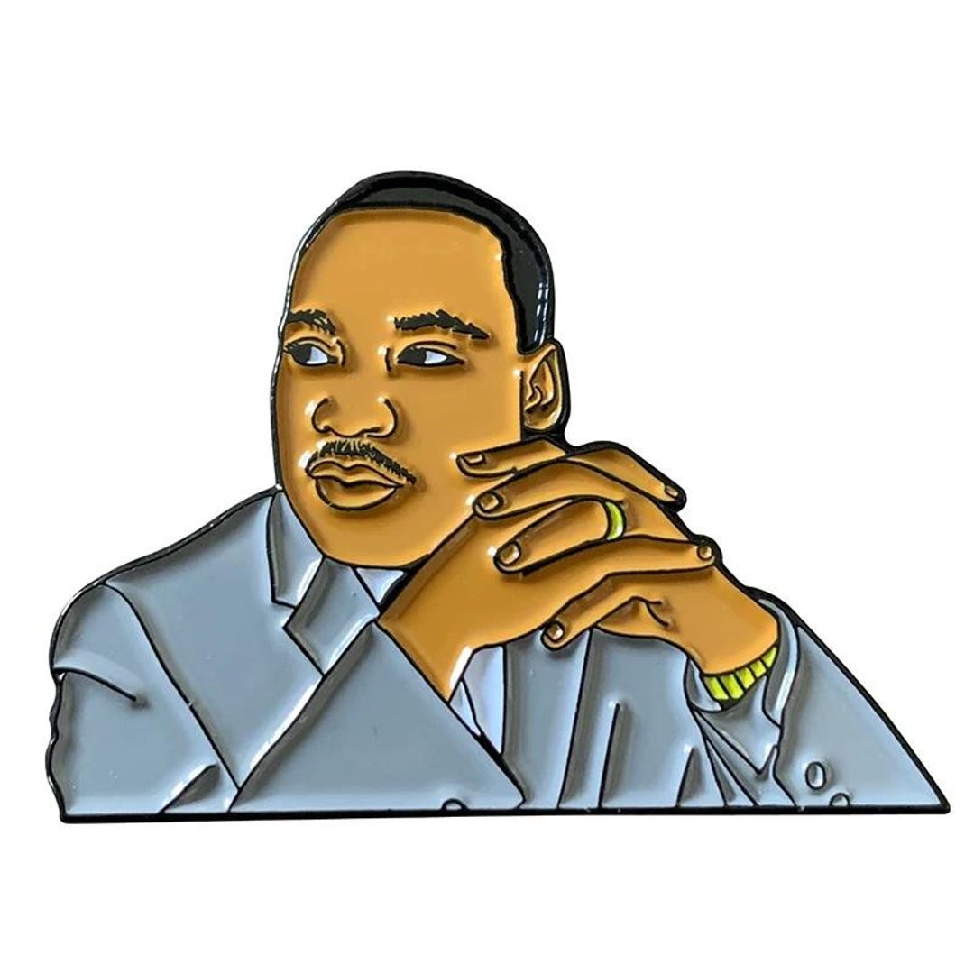 Martin Luther King Jr Lapel Pin, MLK Day Pin Brooch - Etsy