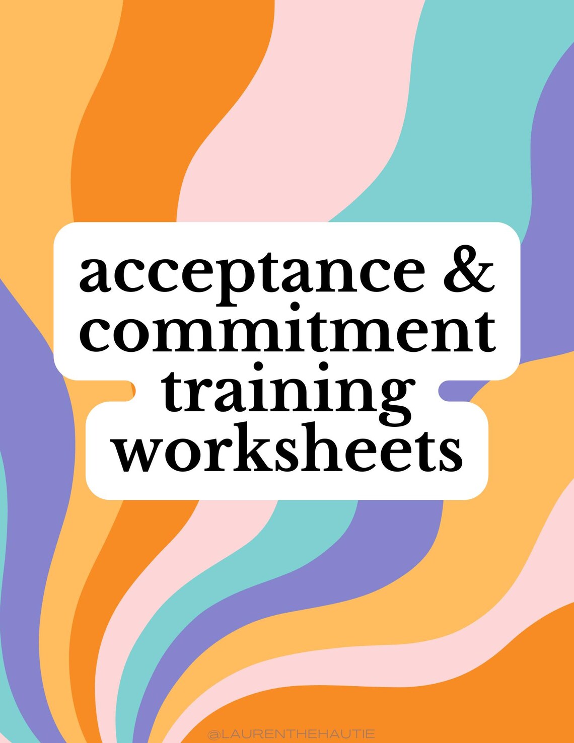 Acceptance and Commitment Training Worksheet - Etsy