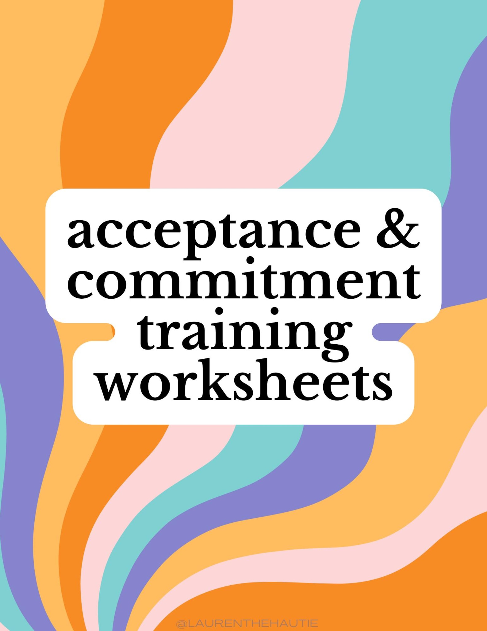 Acceptance and Commitment Training Worksheet - Etsy