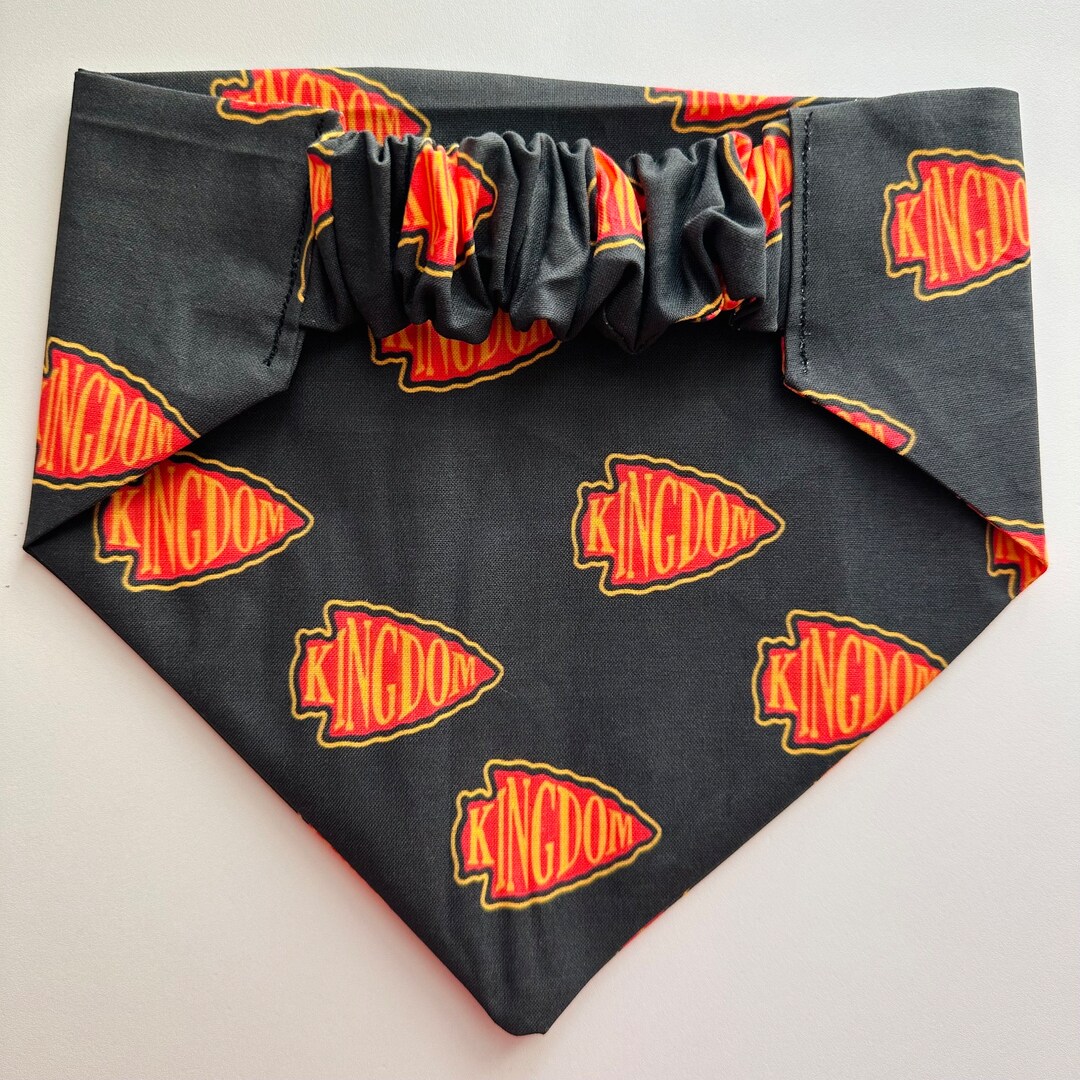 Chiefs Kingdom Kansas City Chiefs Dog Scrunchie Bandana - Etsy