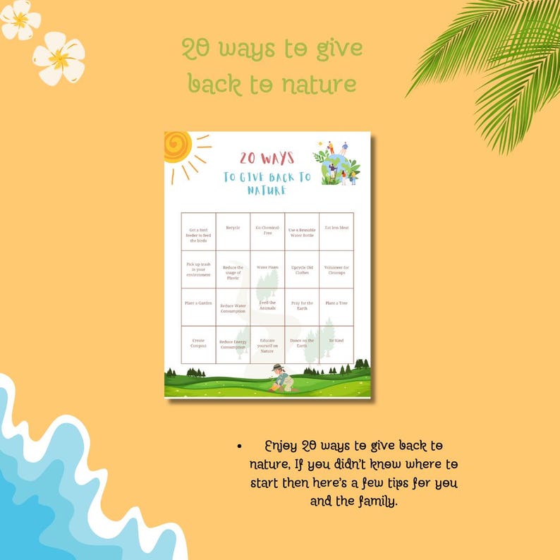 Printable Editable Summer Bucket List Planner Bundle, Summer Calendar ...