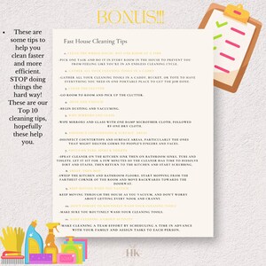 2024 Deep Cleaning Checklist Bundle Cleaning Planner Declutter Printable Digital Planner Donate ...