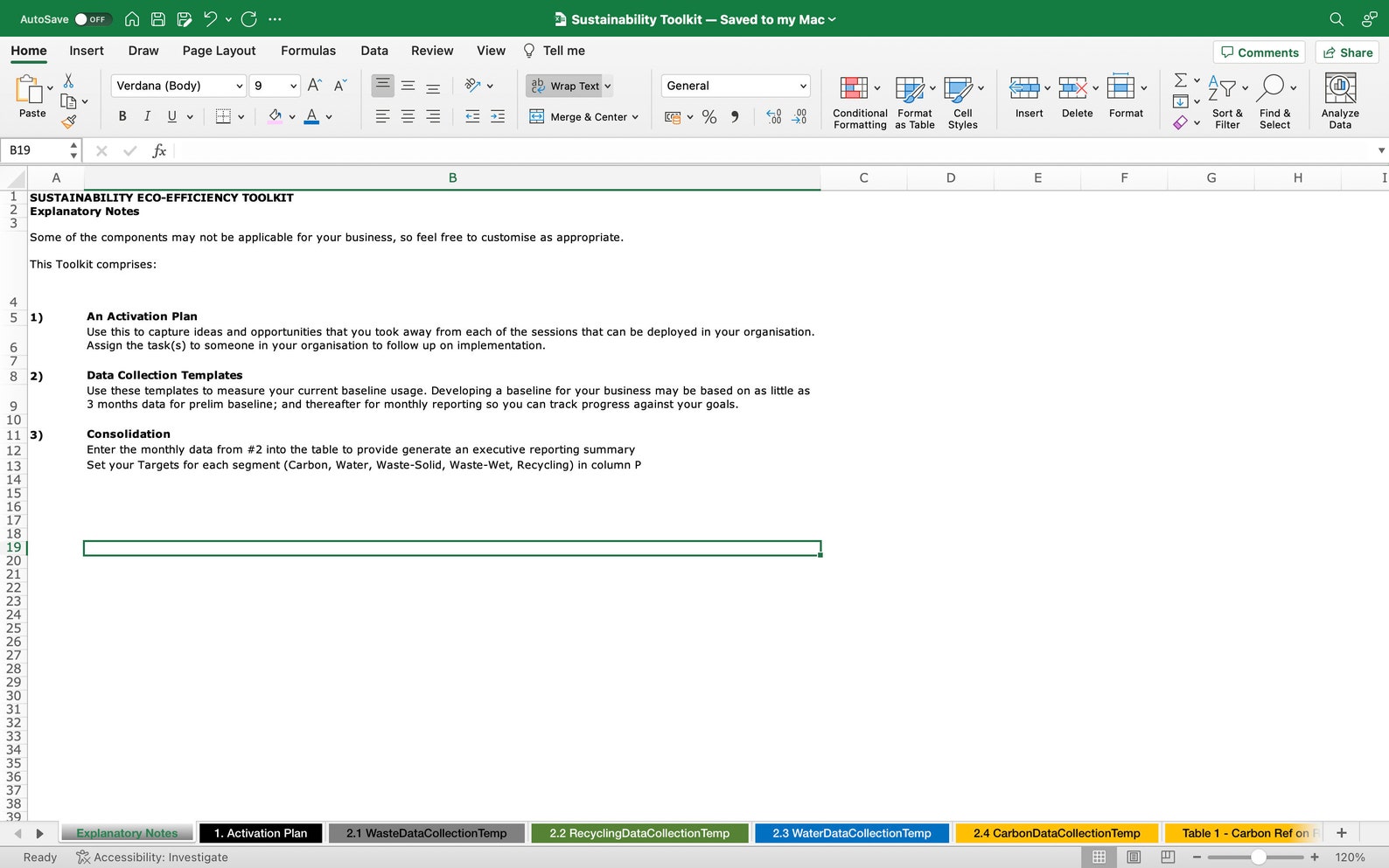 Fully Editable MS Excel Sustainability/ ESG Reporting Template. - Etsy
