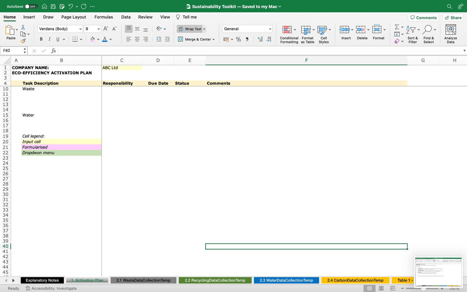 Fully Editable MS Excel Sustainability/ ESG Reporting Template. - Etsy