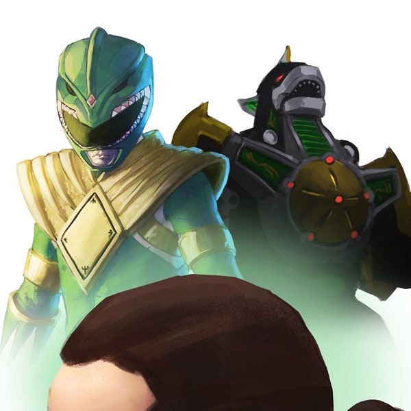 Dragonzord Green Ranger - Etsy