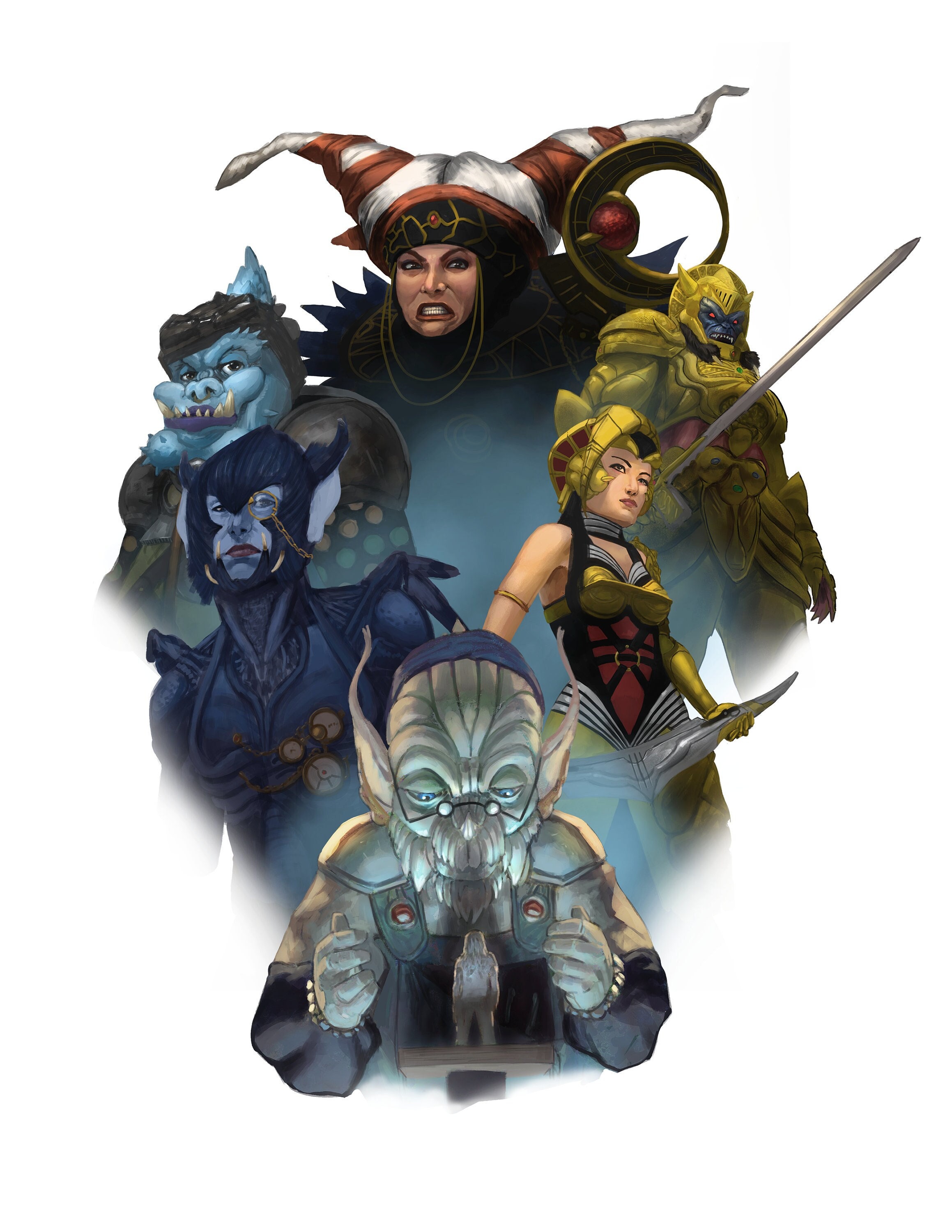 Villains of Mighty Morphin Power Rangers Rita, Goldar, Scorpina ...