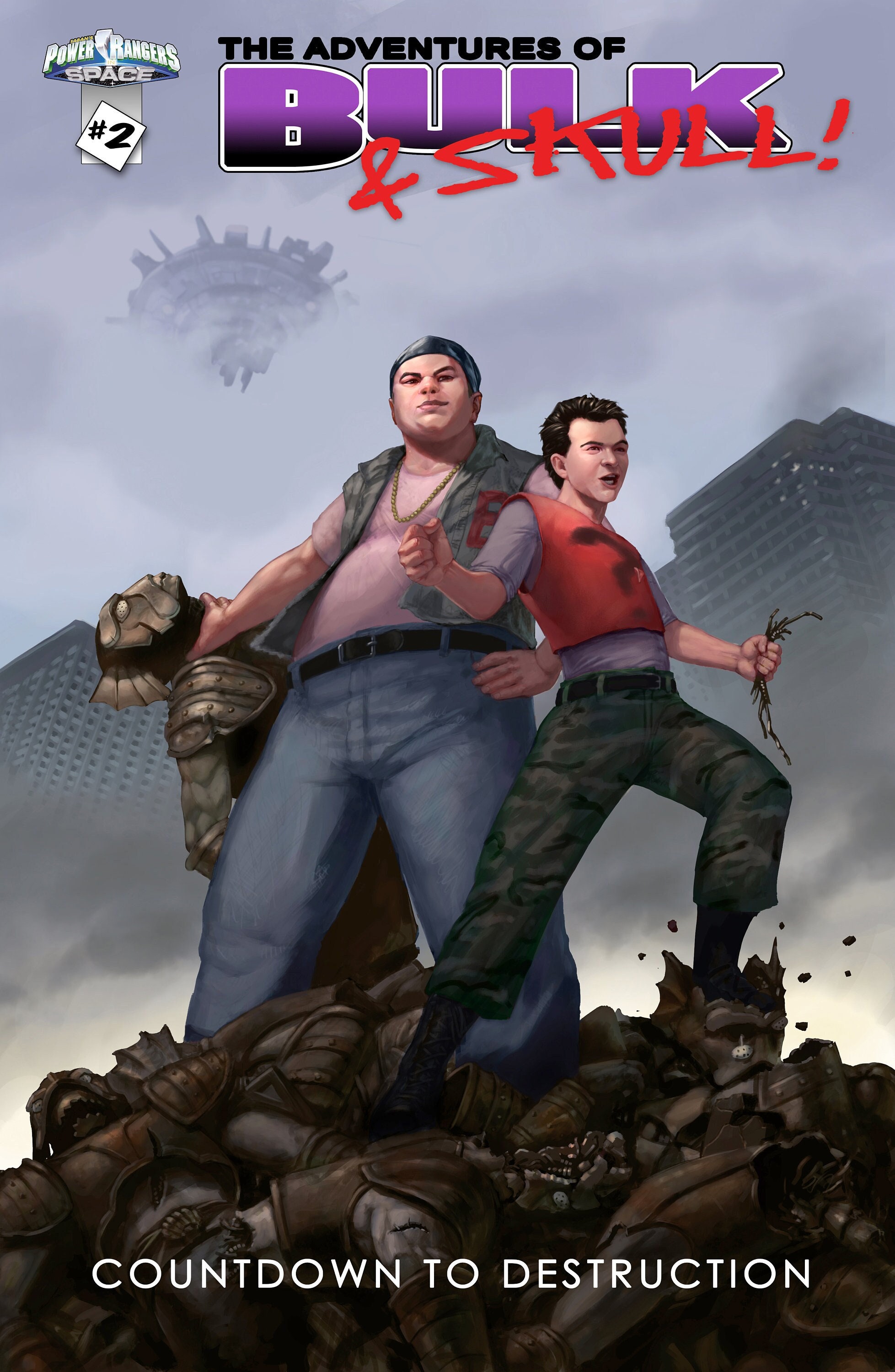 Power Rangers Bulk and Skull Comic Book Cover Mock up - 11x17 Art Print ...