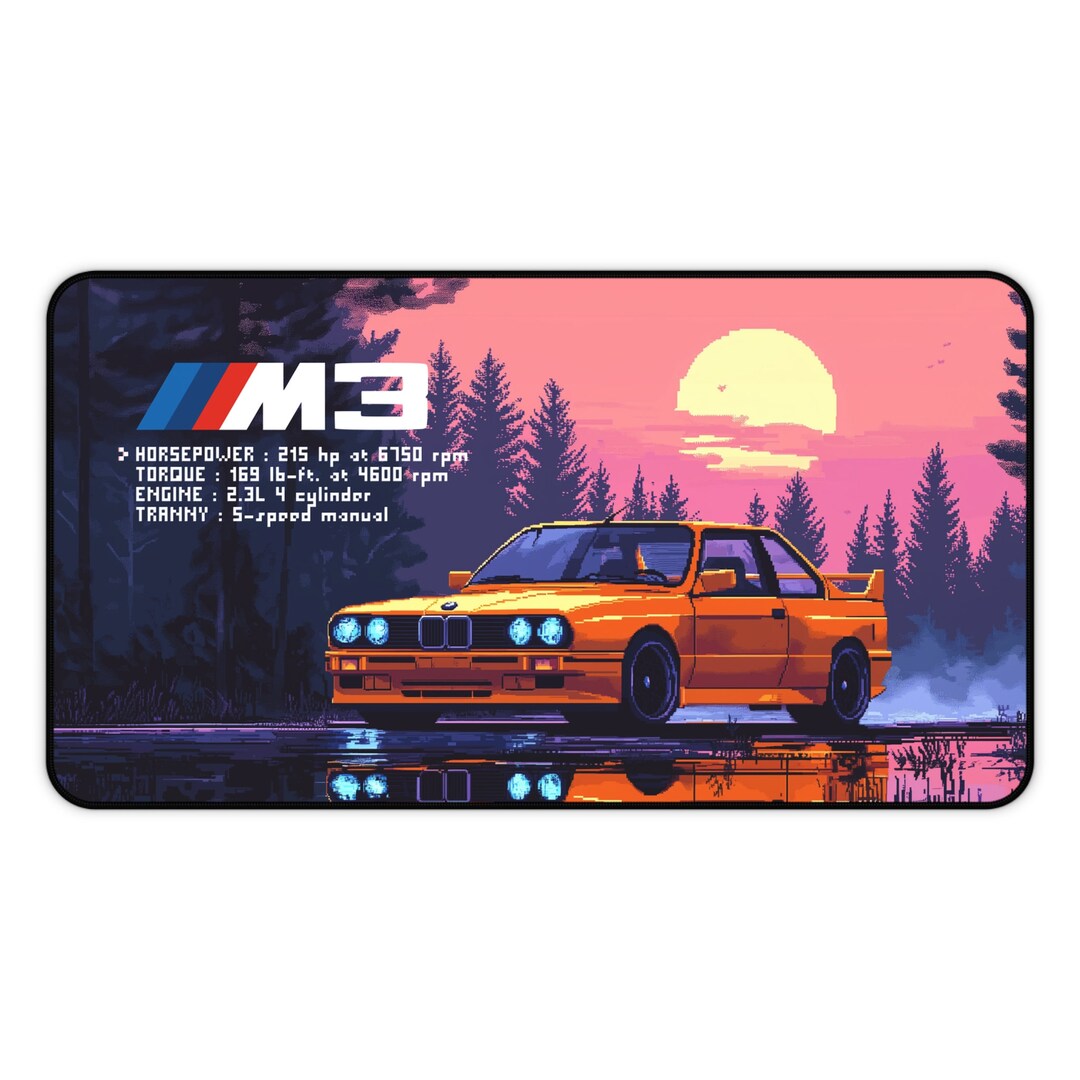 Retro BMW M3 E30 Deskmat - Etsy