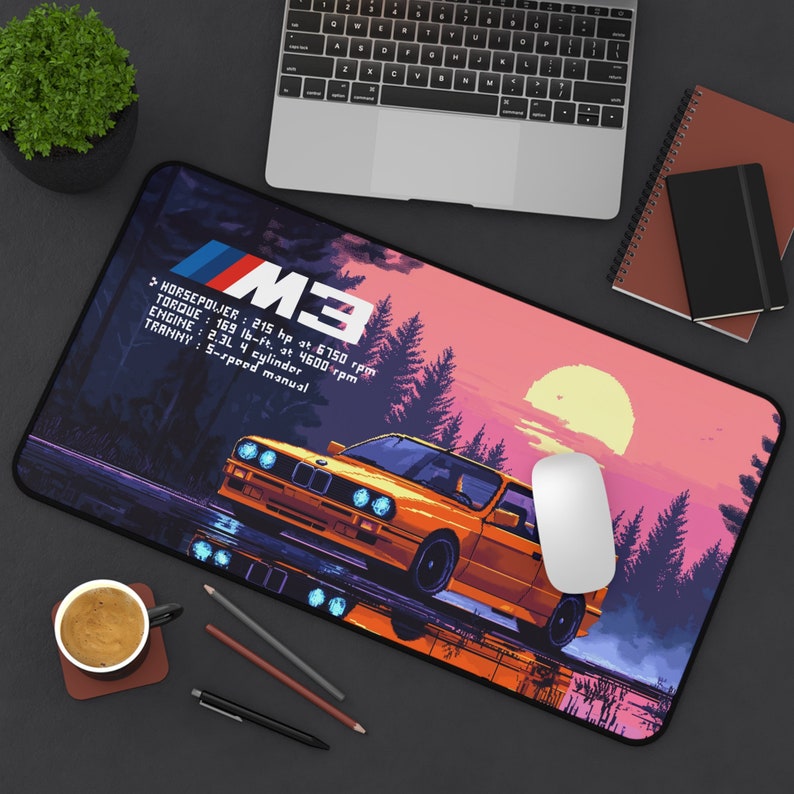 Retro BMW M3 (E30) Deskmat - Etsy