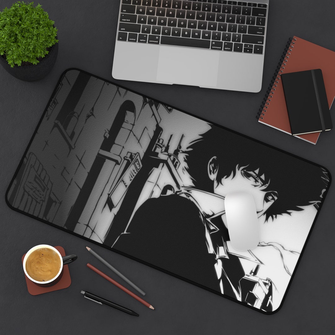 Cowboy Beebop Mousepad, Spike Smocking Mousepad, Black and White - Etsy