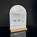 Charm Bar Acrylic Stand, White Jewelry Display, Necklace, Bracelet ...