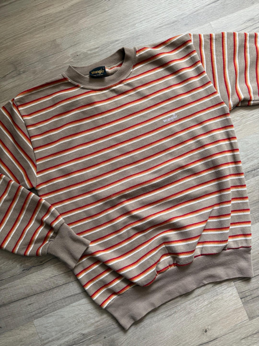 1980s Wrangler Striped Sweater, Extra Small - Etsy
