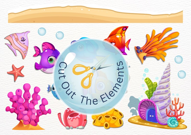 DIY Printable Small Aquarium Kit for Kids Create Your Own Fish Tank ...