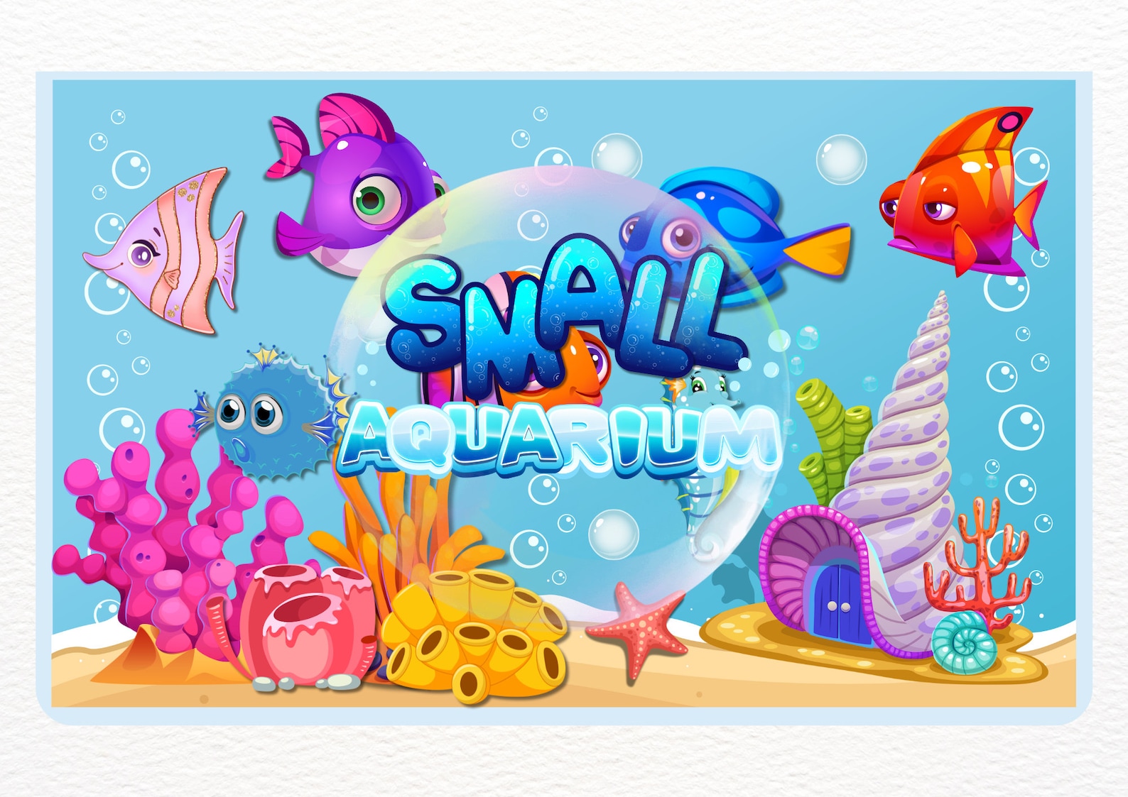 DIY Printable Small Aquarium Kit for Kids Create Your Own Fish Tank ...