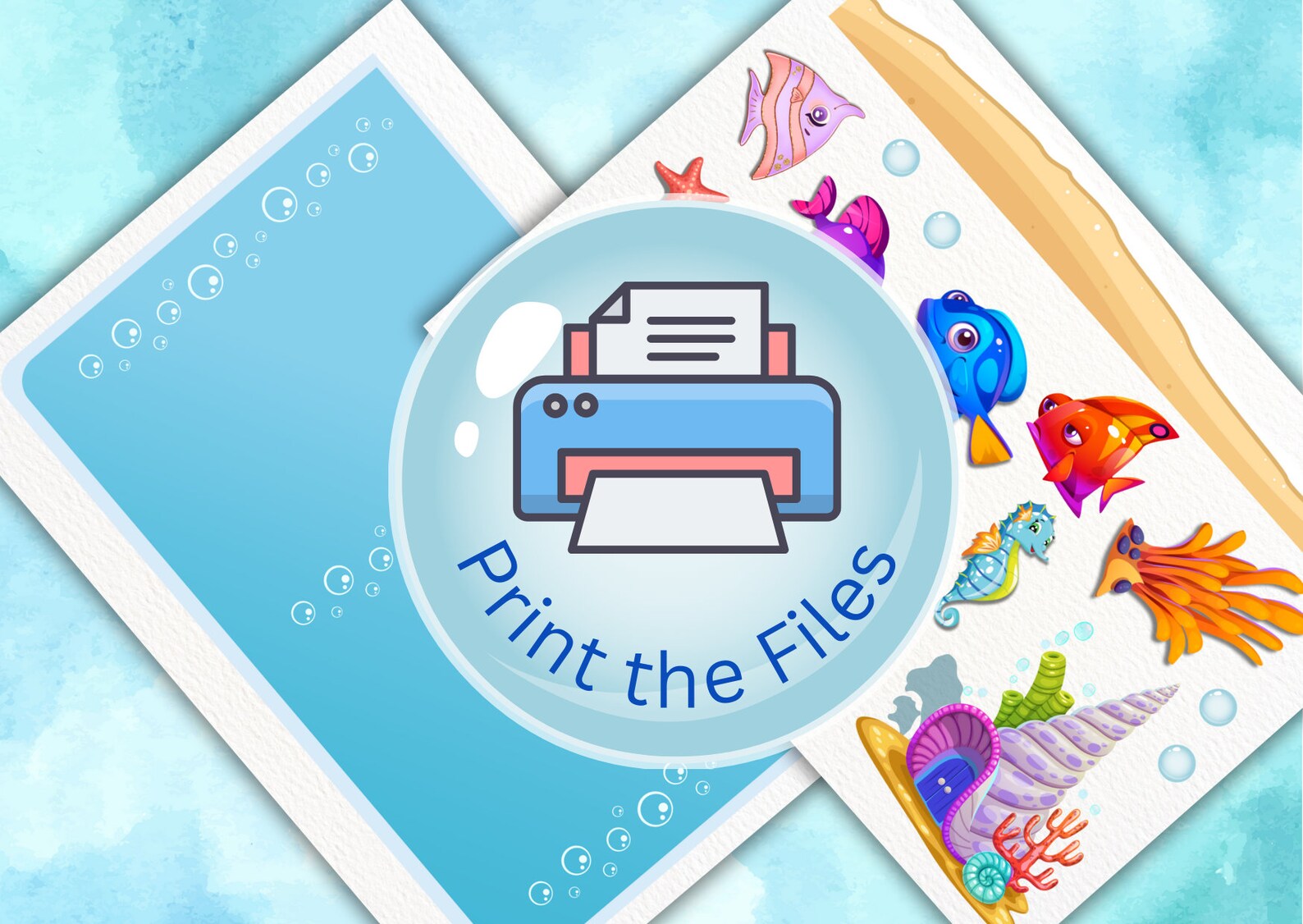 DIY Printable Small Aquarium Kit for Kids Create Your Own Fish Tank ...