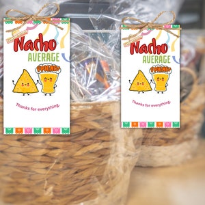 Printable Cute Thank You Tags Nacho Average Friend Thanks for ...