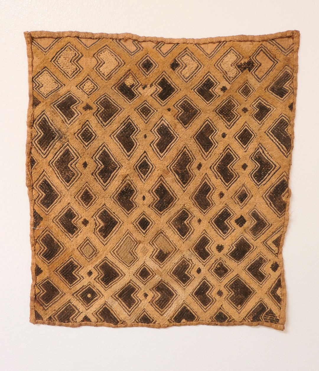 Kuba, African congo Textile, Beautiful Design, Made With Raffia Palm ...