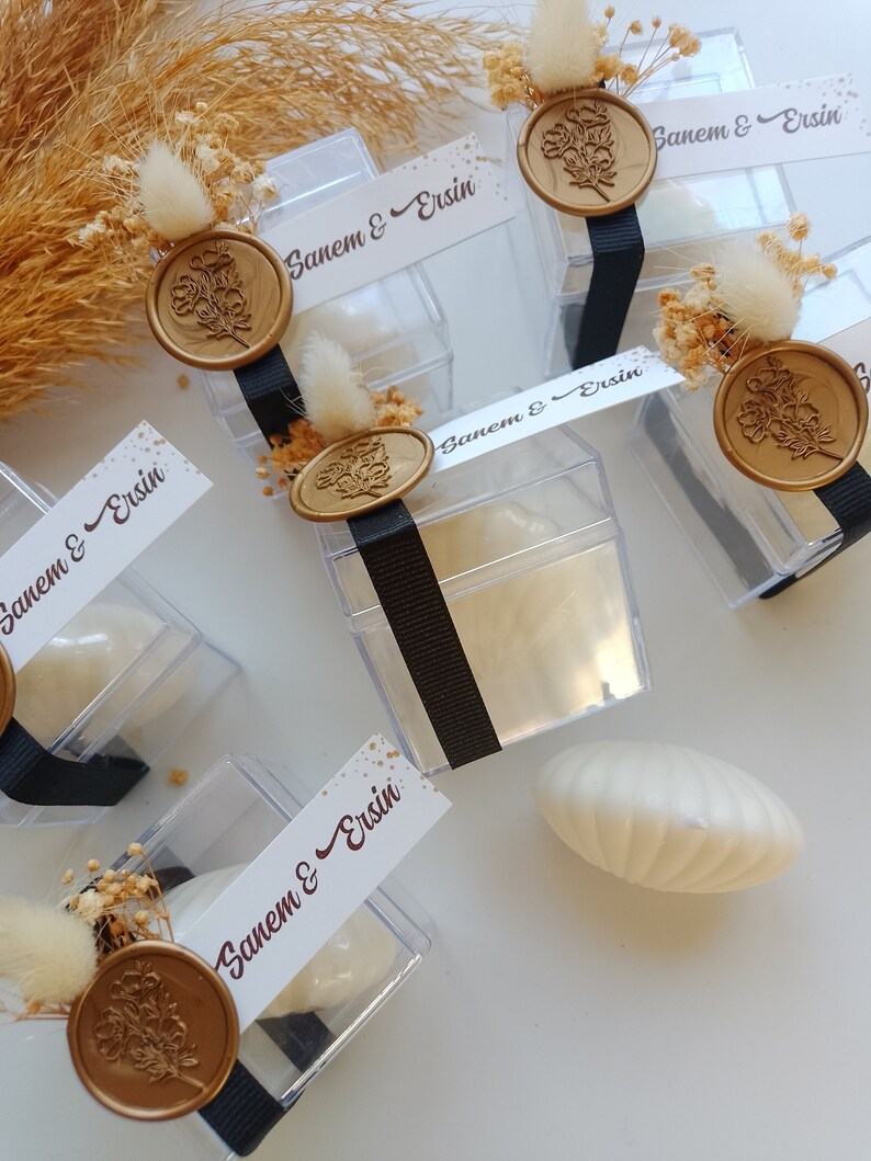 Custom Sea Shell Handmade Candle, Shell Shaped Candle, Wedding Favors ...