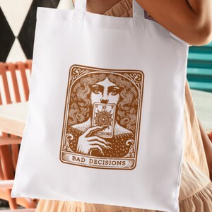 Bad Decisions Tarot Card PNG SVG Trendy Vintage Retro Art Deco Design ...