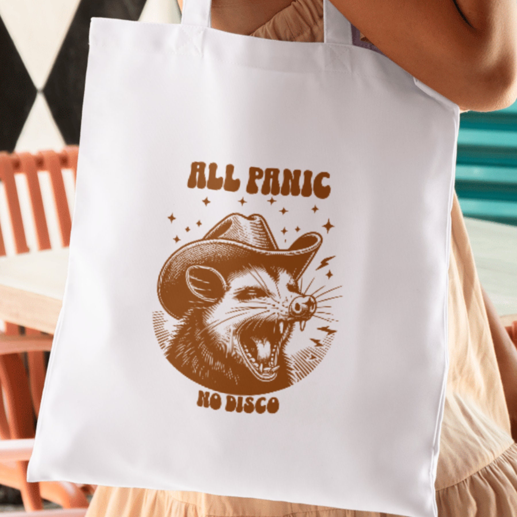 All Panic No Disco Opossum PNG SVG Trendy Vintage Retro Design, Funny ...