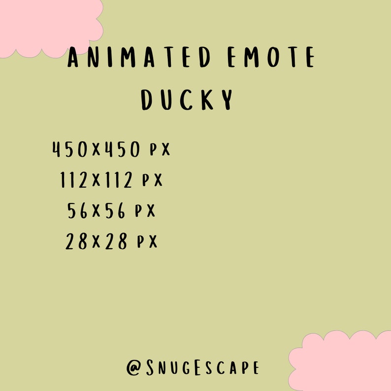 Cute Kawaii Duck Animated Emotes Duck Twitch, Youtube, Discord Emotes ...