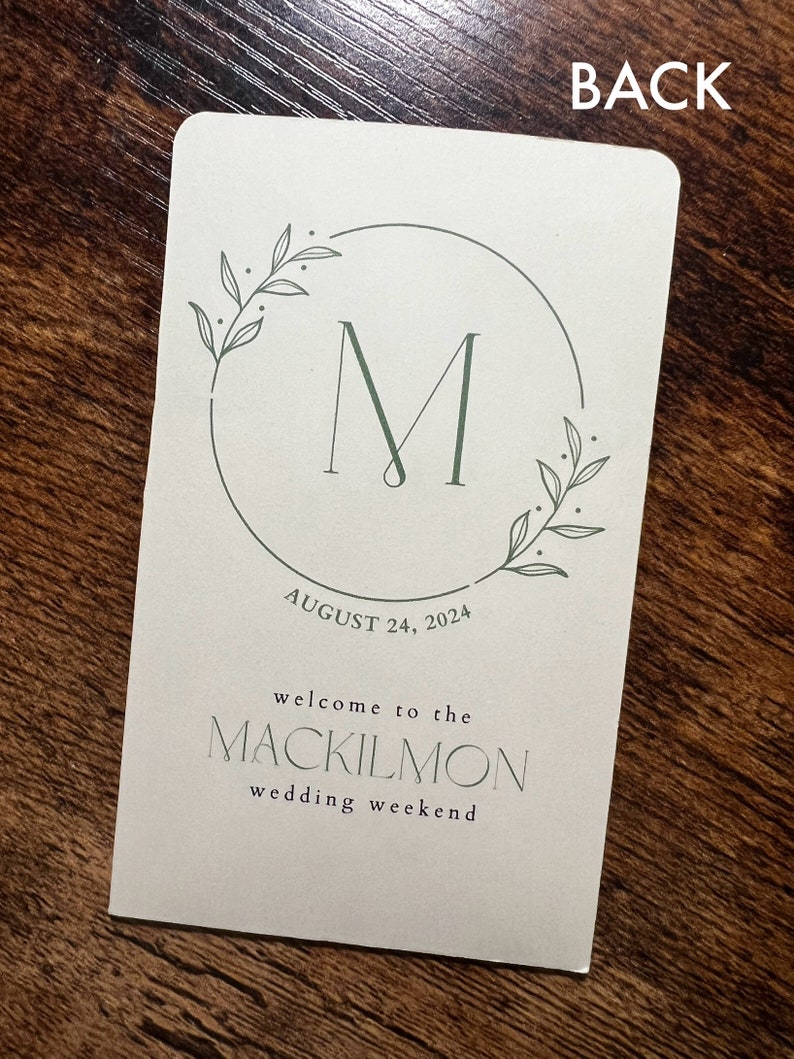 SLEEVE STYLE: Custom Hotel Key Card Holders for Weddings and Events - Etsy