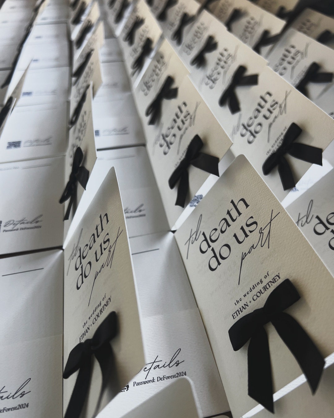 RIBBON Custom Hotel Key Card Holders for Weddings and Events (pocket ...