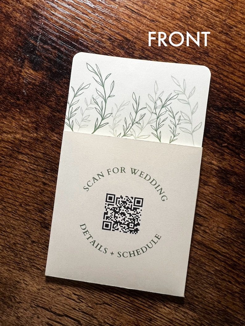 SLEEVE STYLE: Custom Hotel Key Card Holders for Weddings and Events - Etsy
