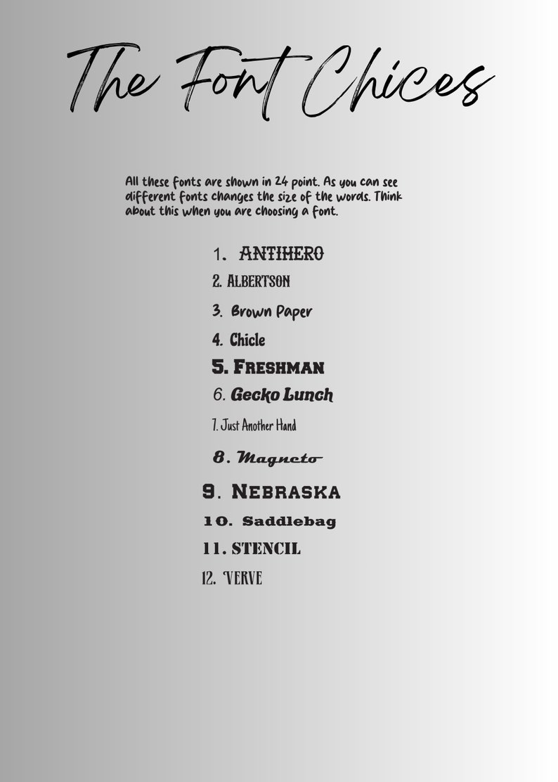 Personalized Vinyl Labels 31 Colors and 12 Fonts to Choose From ...