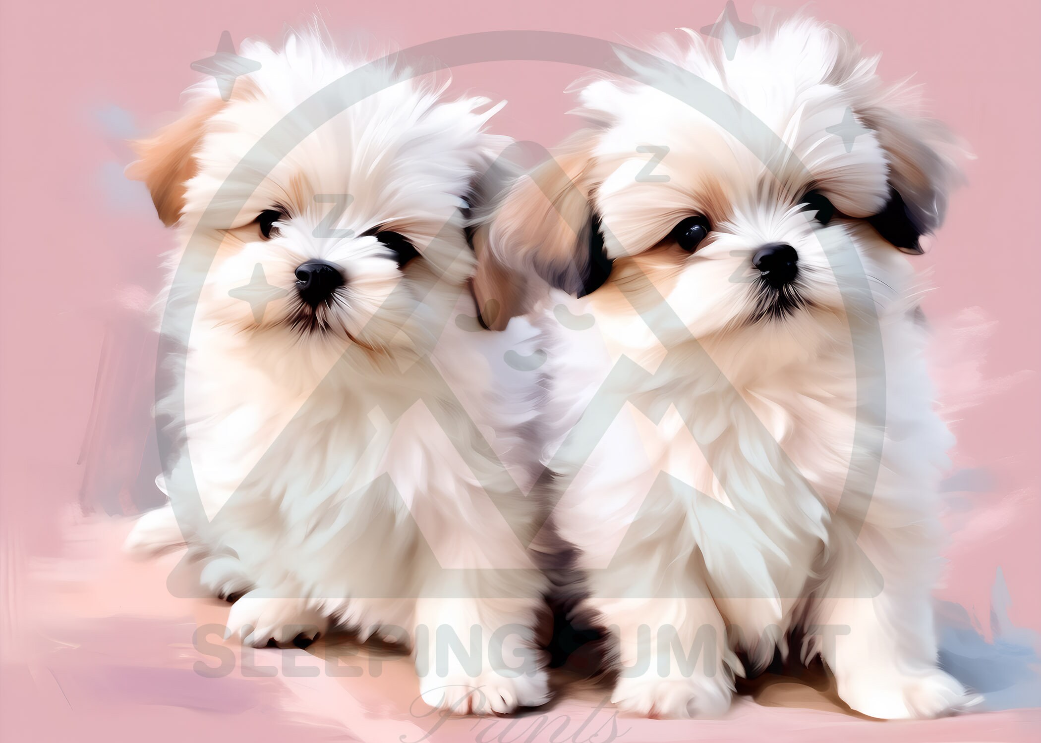 Generated Art | Cute Puppies Printable | Downloadable Artwork | Digital ...