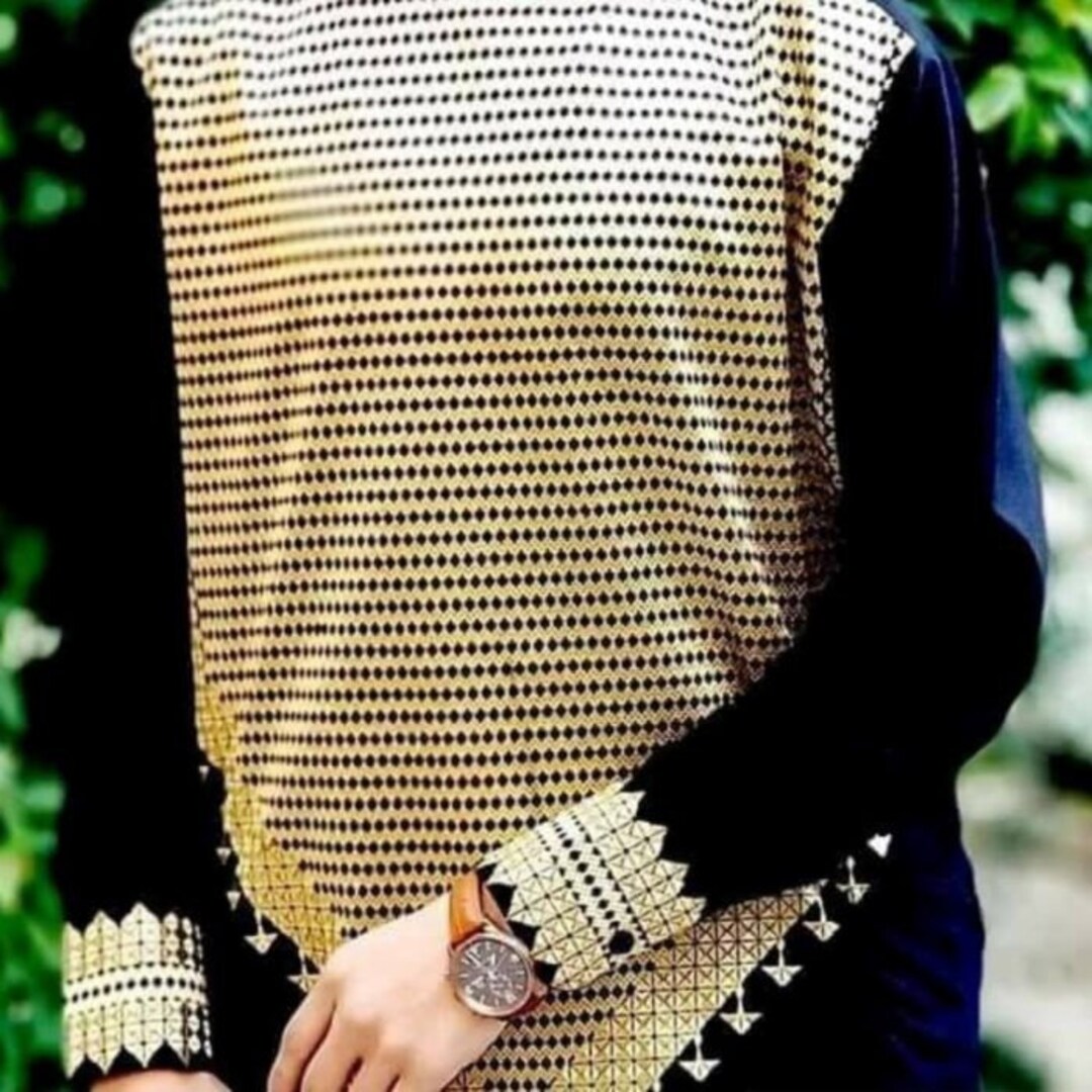Afghani Men Shalwar Kameez Set With Handmade Waistcoat Muslim Long ...
