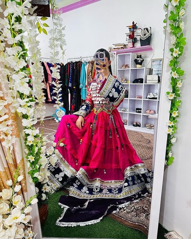 Afghan Cloth Afghan Dress Vintage Afghan New Design Afghan Kuchi Girl ...