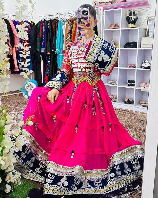 Afghan Cloth Afghan Dress Vintage Afghan New Design Afghan Kuchi Girl ...
