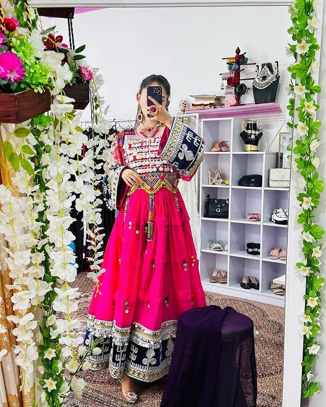 Afghan Cloth Afghan Dress Vintage Afghan New Design Afghan Kuchi Girl ...
