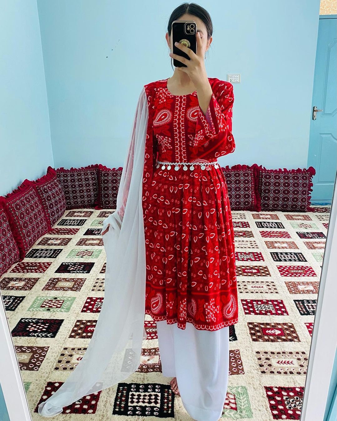 Afghan Hazara Dress Hazara Afghan Traditional Home Wear Afghan Cloth Hazara Women Handmade ...